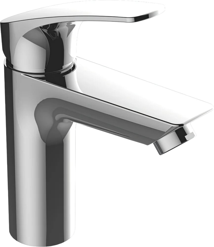 Смеситель для раковины Aquanet Static AF330-10C хром, глянцевый, кран для ванной в раковину, из латуни, рычажный, с керамическим картриджем