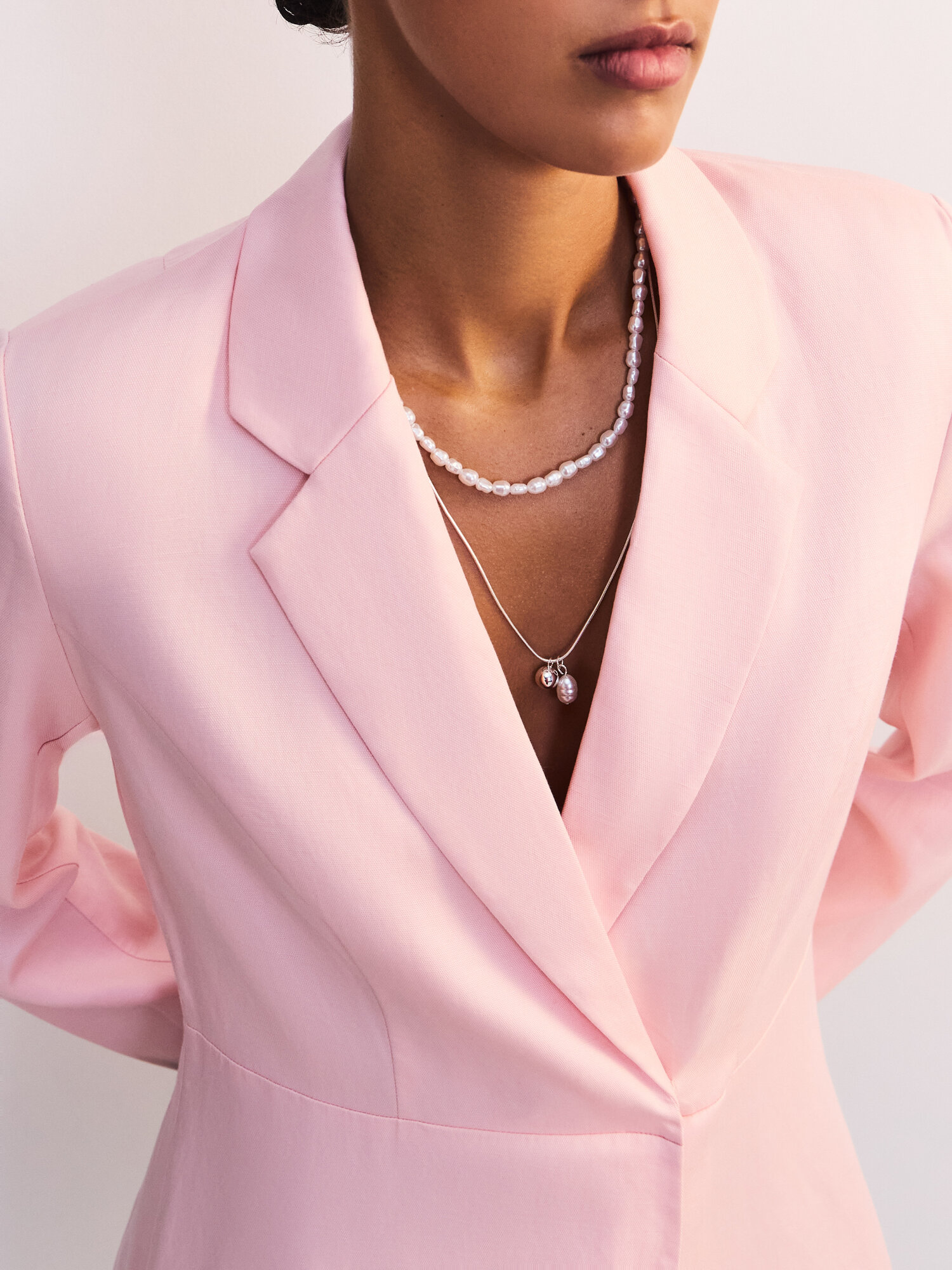 Колье, жемчуг имитация