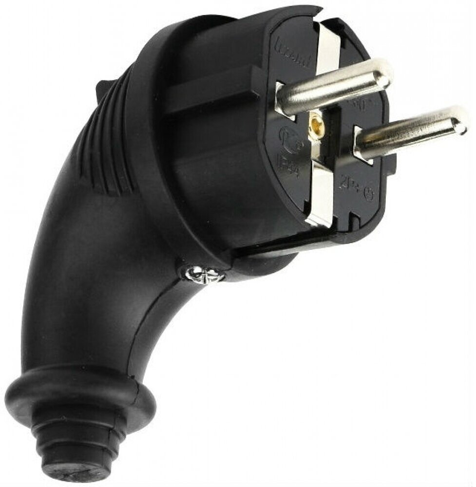 Lezard Вилка Тип С (угловая) каучук 16А 250V IP44 106-0400-0105 1 шт.