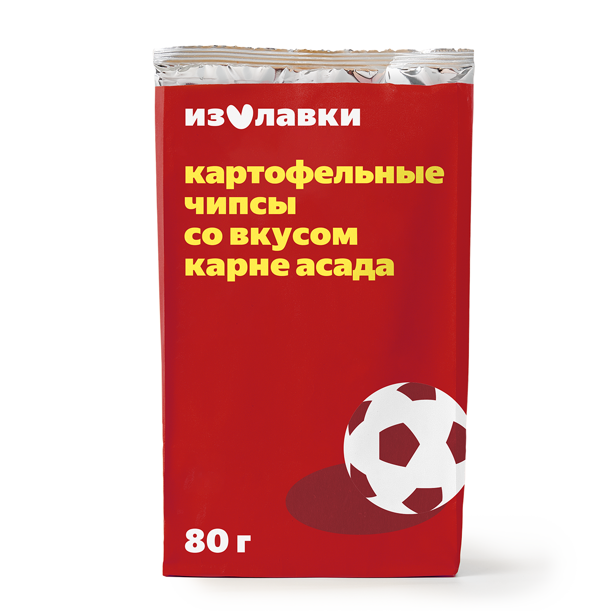 Чипсы "Из Лавки" Карне Асада, картофельные, со вкусом жареной говядины, 80 г
