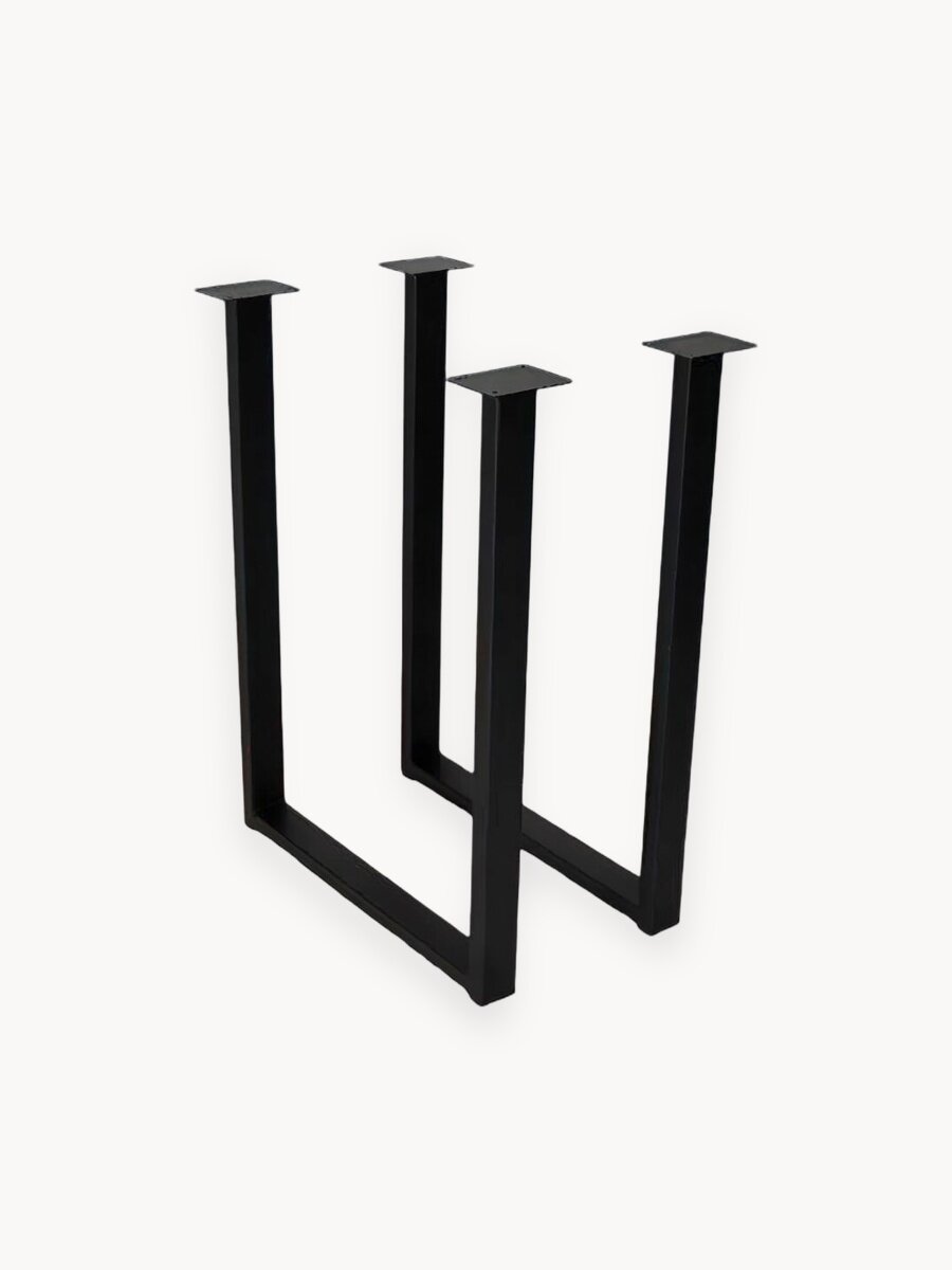 Подстолье LOFT опоры, черные, металлические ножки лофт усиленные, регулируемые, 2 шт.