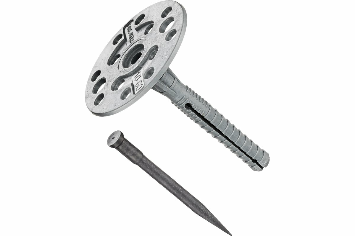 Tech-Krep дюбель для теплоизоляции с пластиковым гвоздём 10х80, 50 шт, пакет 101706