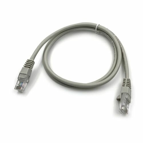 Патч-корд Buro UTP-5E-1M-G-LSZH UTP, кат.5E, 1м, серый