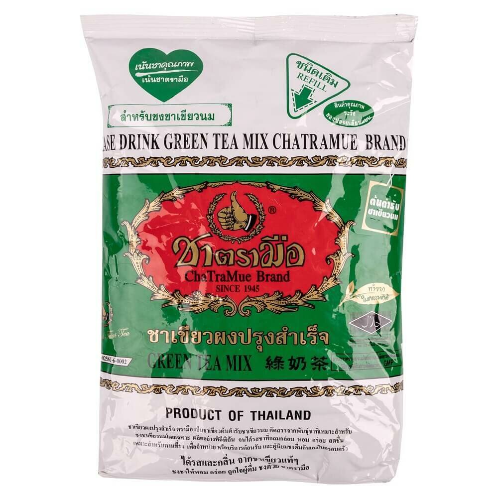 GREEN TEA MIX, Chatramue Brand (Тайский молочный изумрудный зелёный ЧАЙ), 200 г.