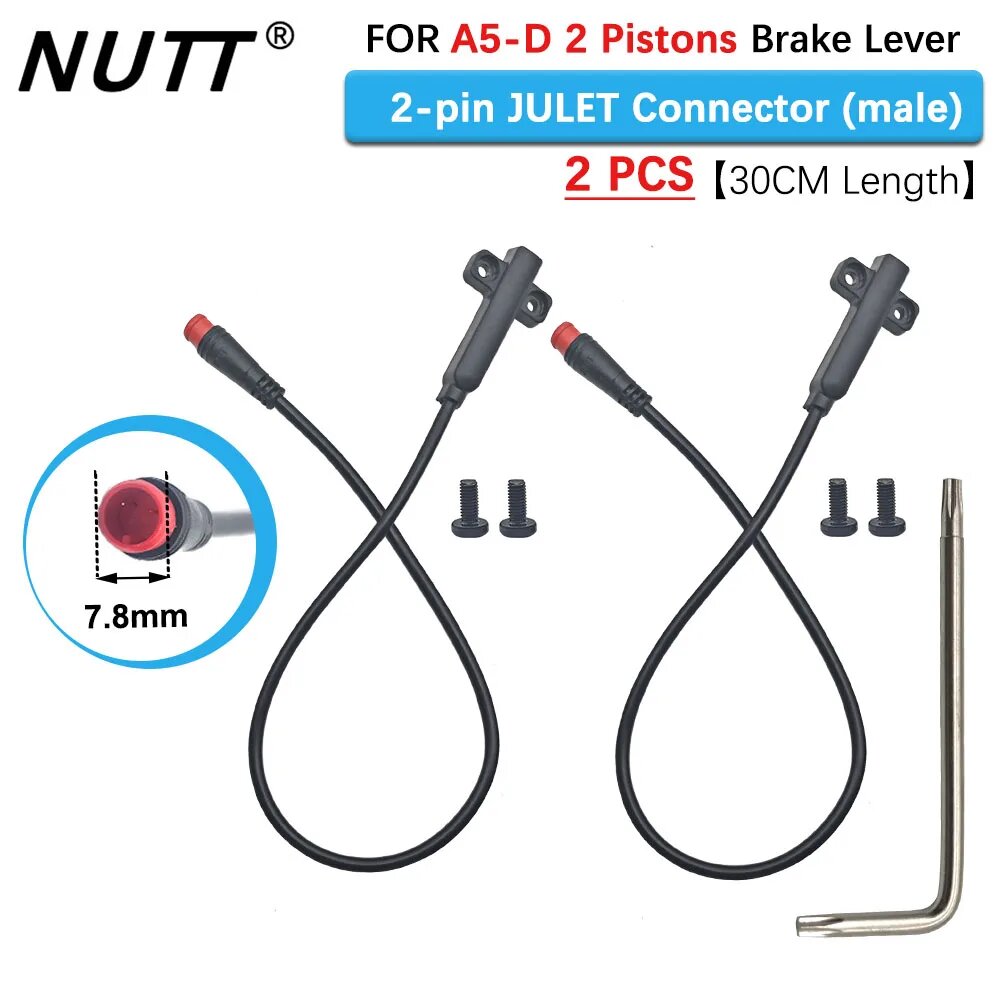Тормозной рычаг Nutt 2-pin JULET Connector A5-D 2 Pistons 2PC