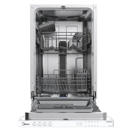 Встраиваемая посудомоечная машина Midea MID45S050, узкая, ширина 44.8см, полновстраиваемая, загрузка 9 комплектов