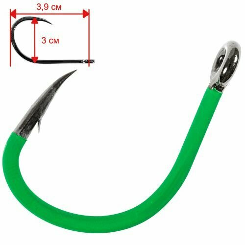 Крючки Madcat A-static Jig Hook №10/0 (4шт.)