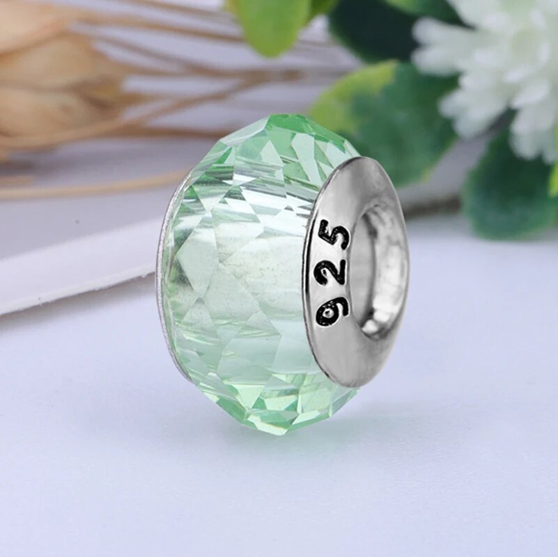 PANJBJ Муранские стеклянные бусины для браслетов Изумрудный, YW17285-2