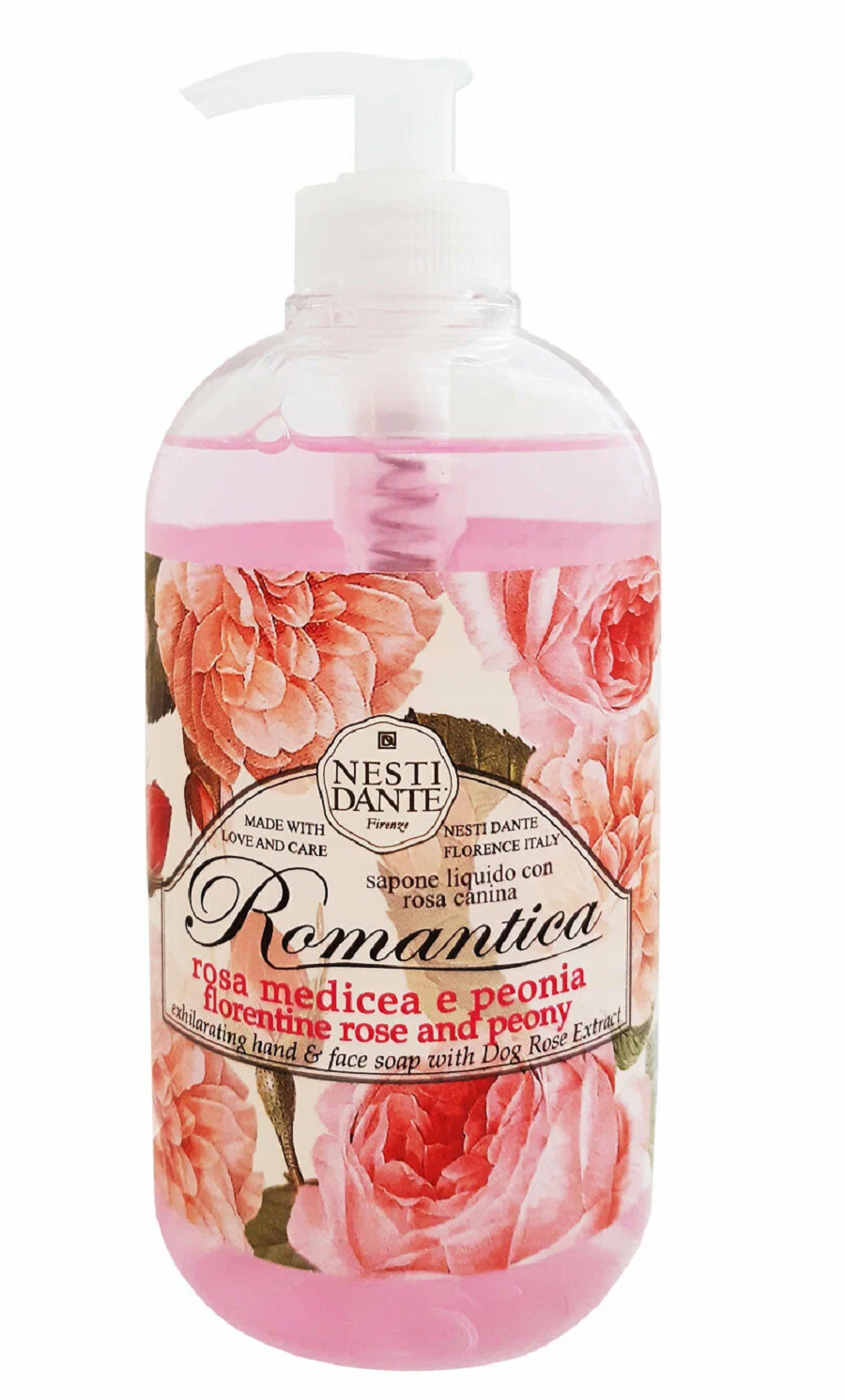 Жидкое Мыло Nesti Dante Флорентийская роза и пион, 500мл