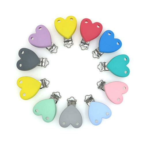 10 Смешанные силиконовые соски DIY Ожерелье для детей Teething Teethers