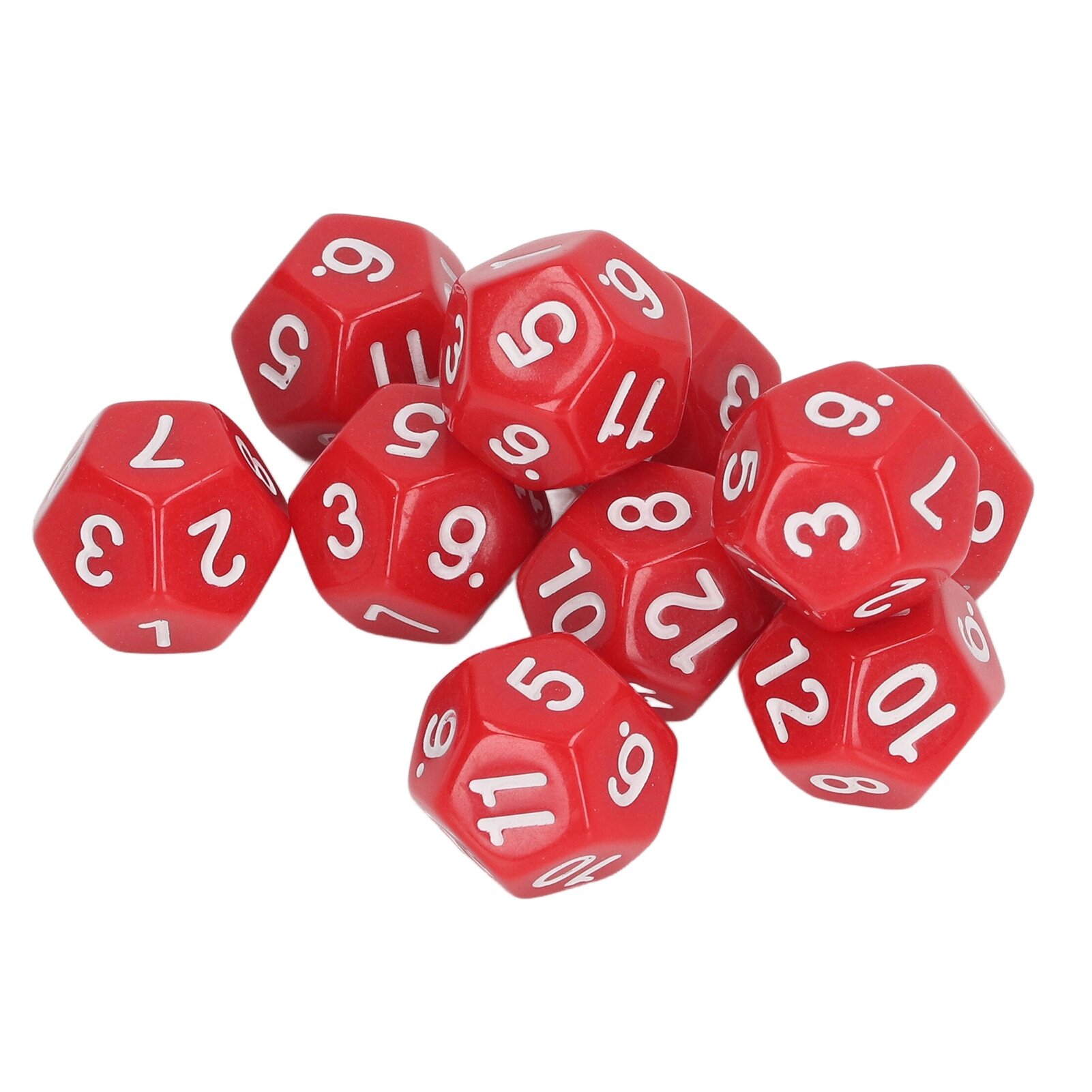 40 шт, набор 12-сторонних кубиков, многогранные кости для семейной вечеринки, настольная игра, паб, клуб, игра, красный