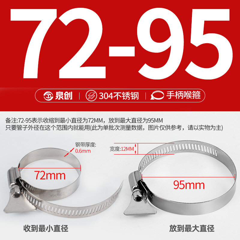 Ручка из нержавеющей стали горловая обруча обруч обруч карточка ручная обручка обручная труба обручная зажим для