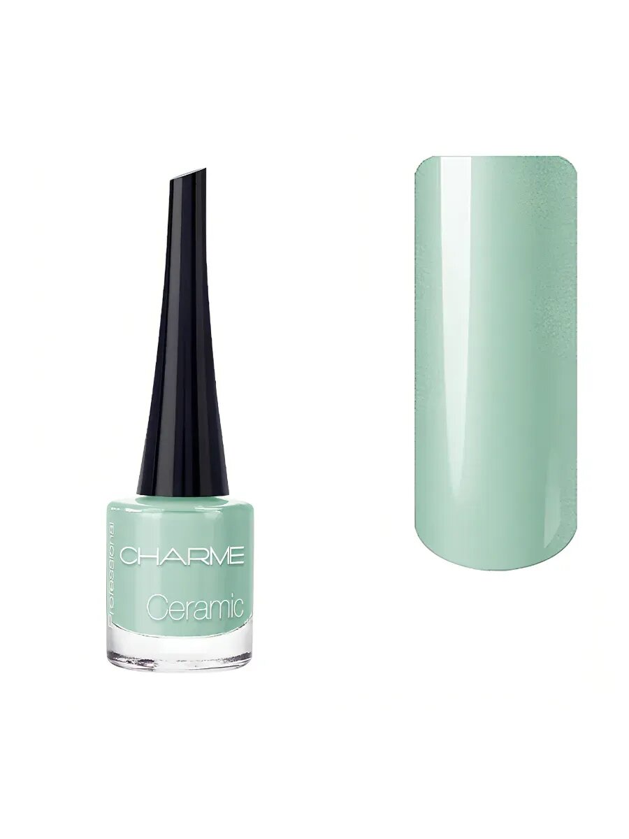 Лак для ногтей Ceramic 44 Морской зелёный матовый