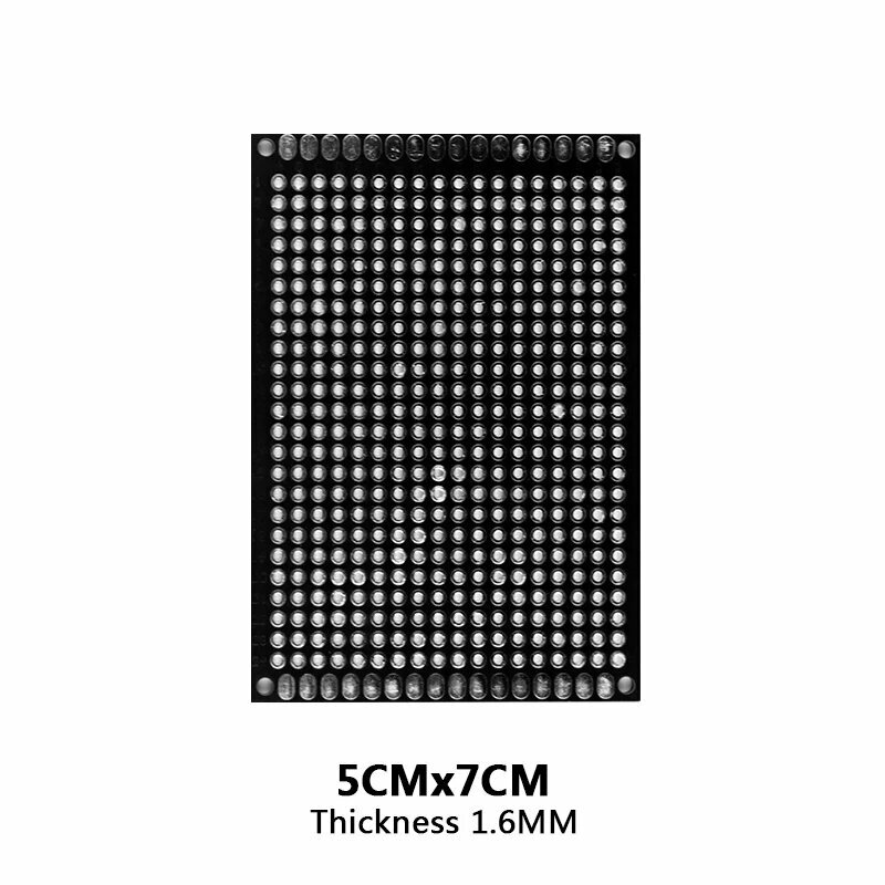 Двухсторонние печатные платы черного масла, 1.2/1.6 мм, разные размеры 5X7cm, 10PCS
