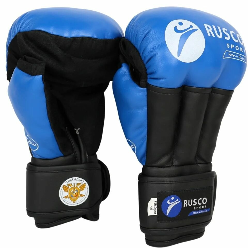 Перчатки RUSCO SPORT для Рукопашного боя Classic синие(6 OZ)
