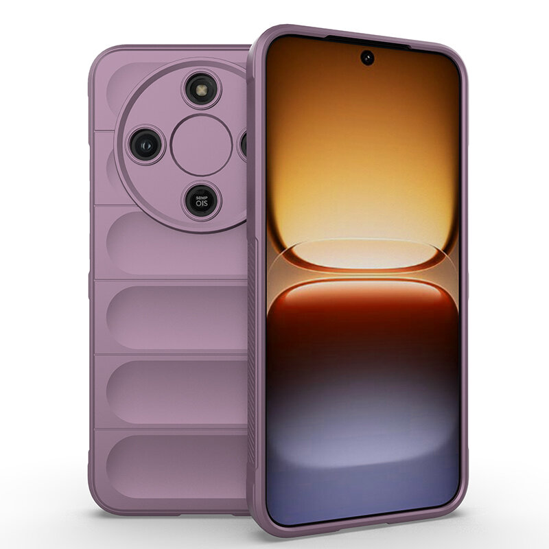 Чехол для Honor X9d / Honor X70 / Хонор Х9d / Хонор икс70, soft touch, чехол-кардиомонитор, поликарбонат (PC), защита камеры, ударопрочный, усиленные углы, Honor, Honor X9d, Honor X70, purple,