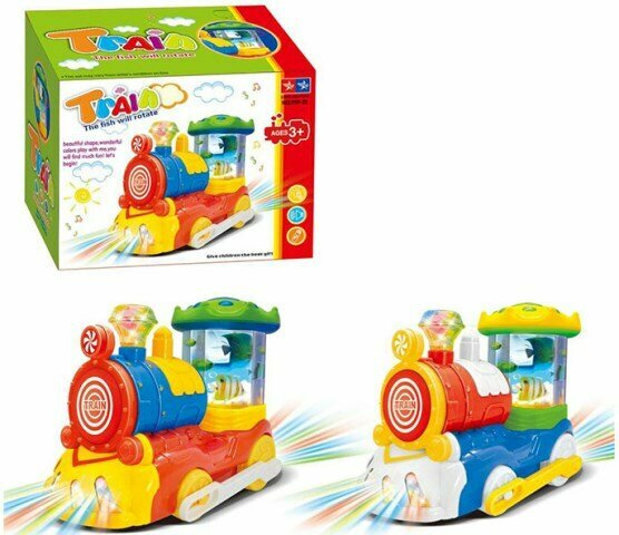 S+S Toys Паровоз на бат. свет, звук в коробке 999-22 с 1 года