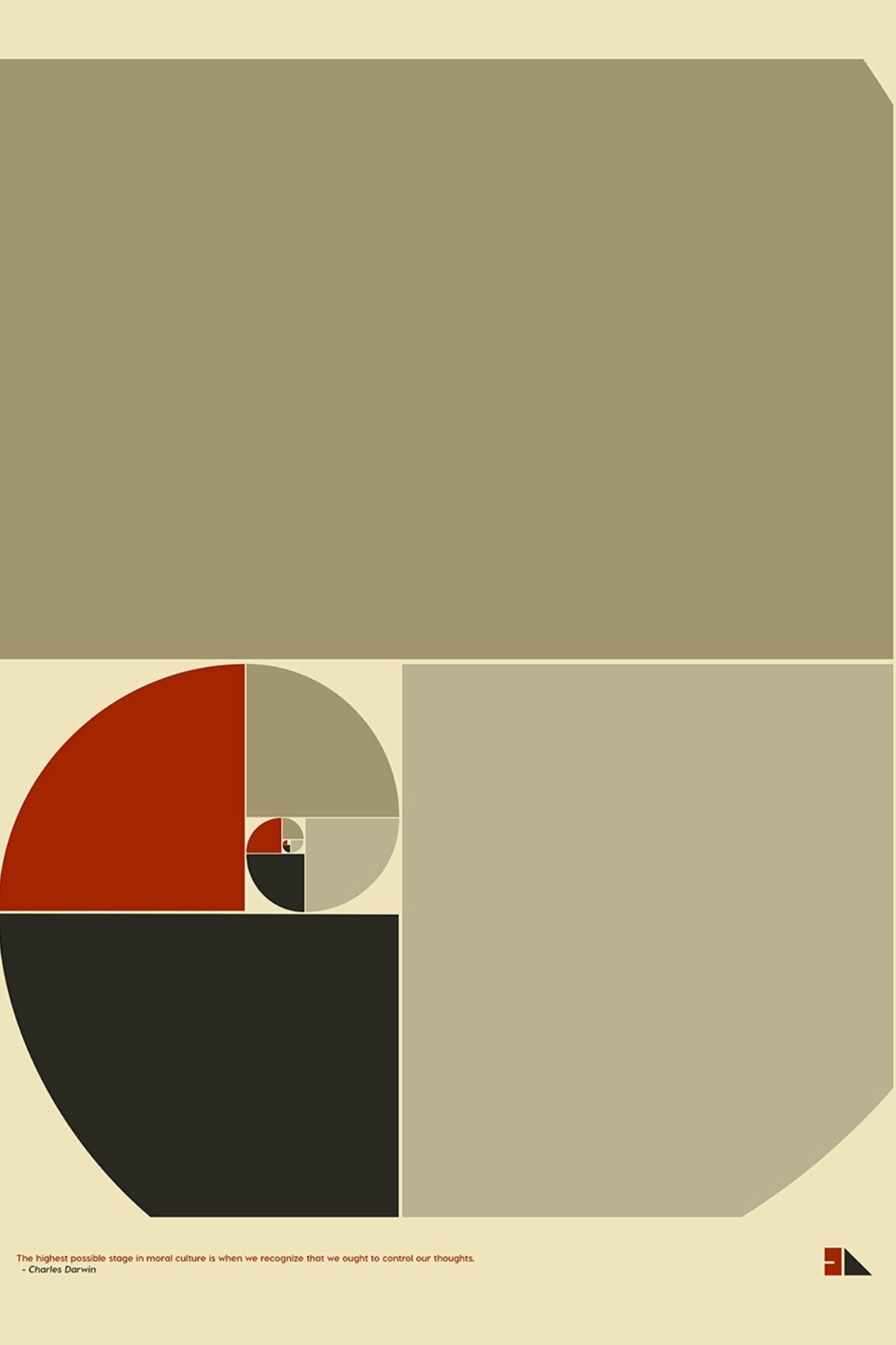 Постер / Плакат / Картина Цитаты Ученых - Чарльз Дарвин 60х90 см в подарочном тубусе