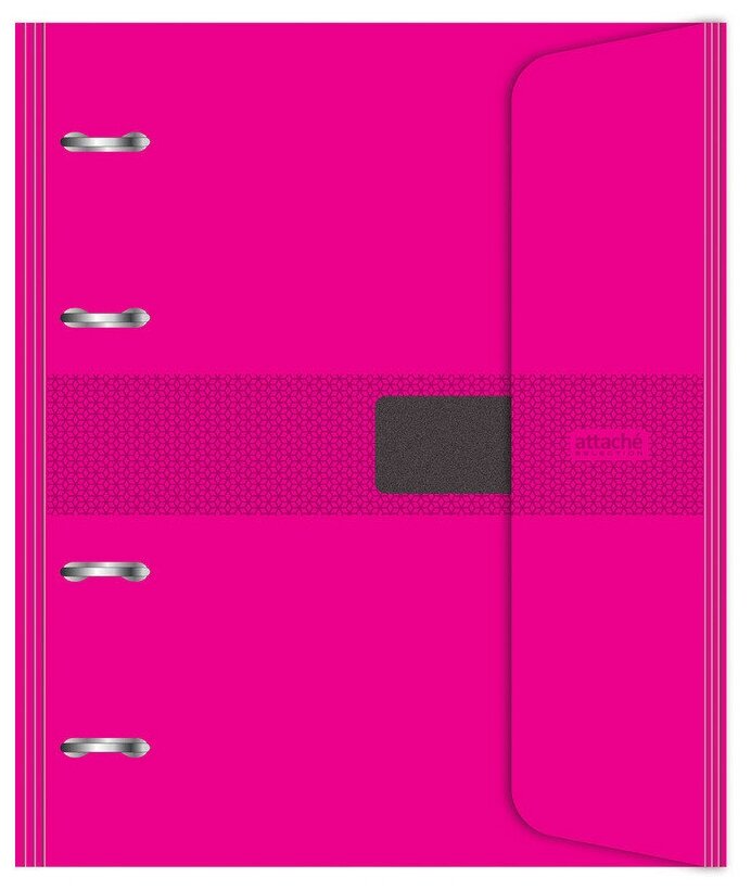 Бизнес-тетрадь со смен. блоком 120л, кл, А5, Розовый, пропилен. обл. налипучке Attache Selection 737351