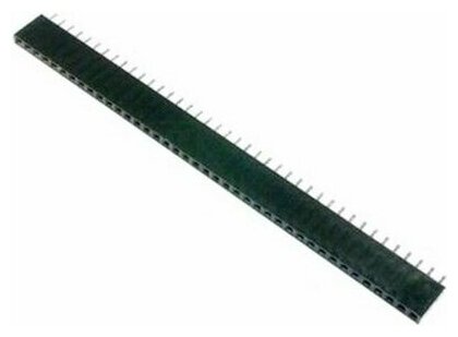 PBS-40 (DS1023-1x40), Гнездо на плату 2.54мм 1х40pin прямое / 5 штук