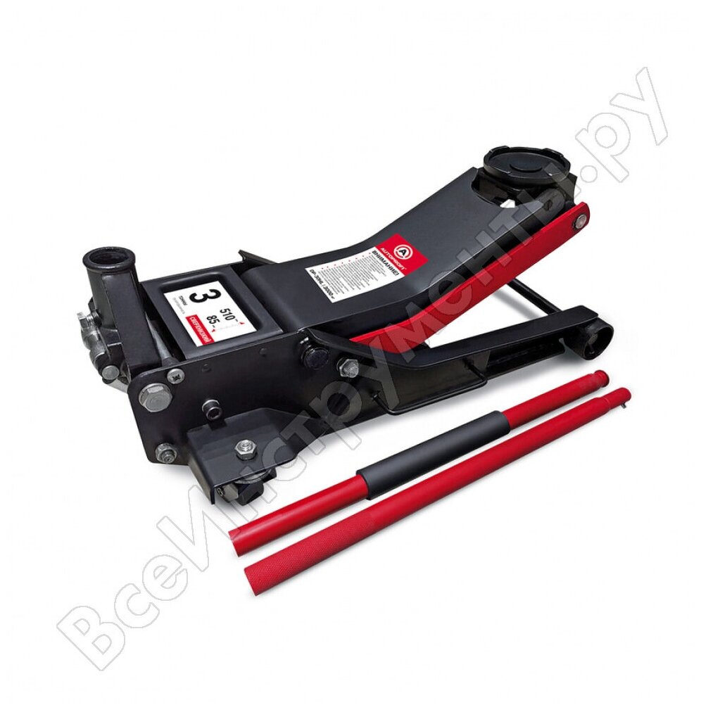 Гидравлический подкатной домкрат AUTOPROFI 3 т, сверхнизкий, двухпоршневой, 85-510 мм DP30HL