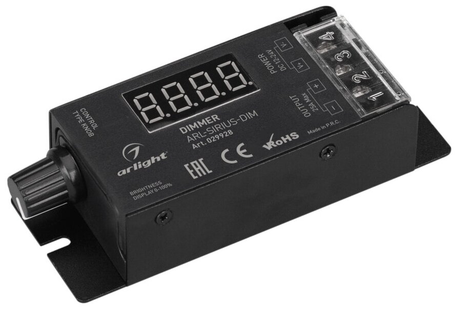 029928 Диммер ARL-SIRIUS-DIM (12-24V, 1x25A, 2.4G) (ARL, IP20 Металл)