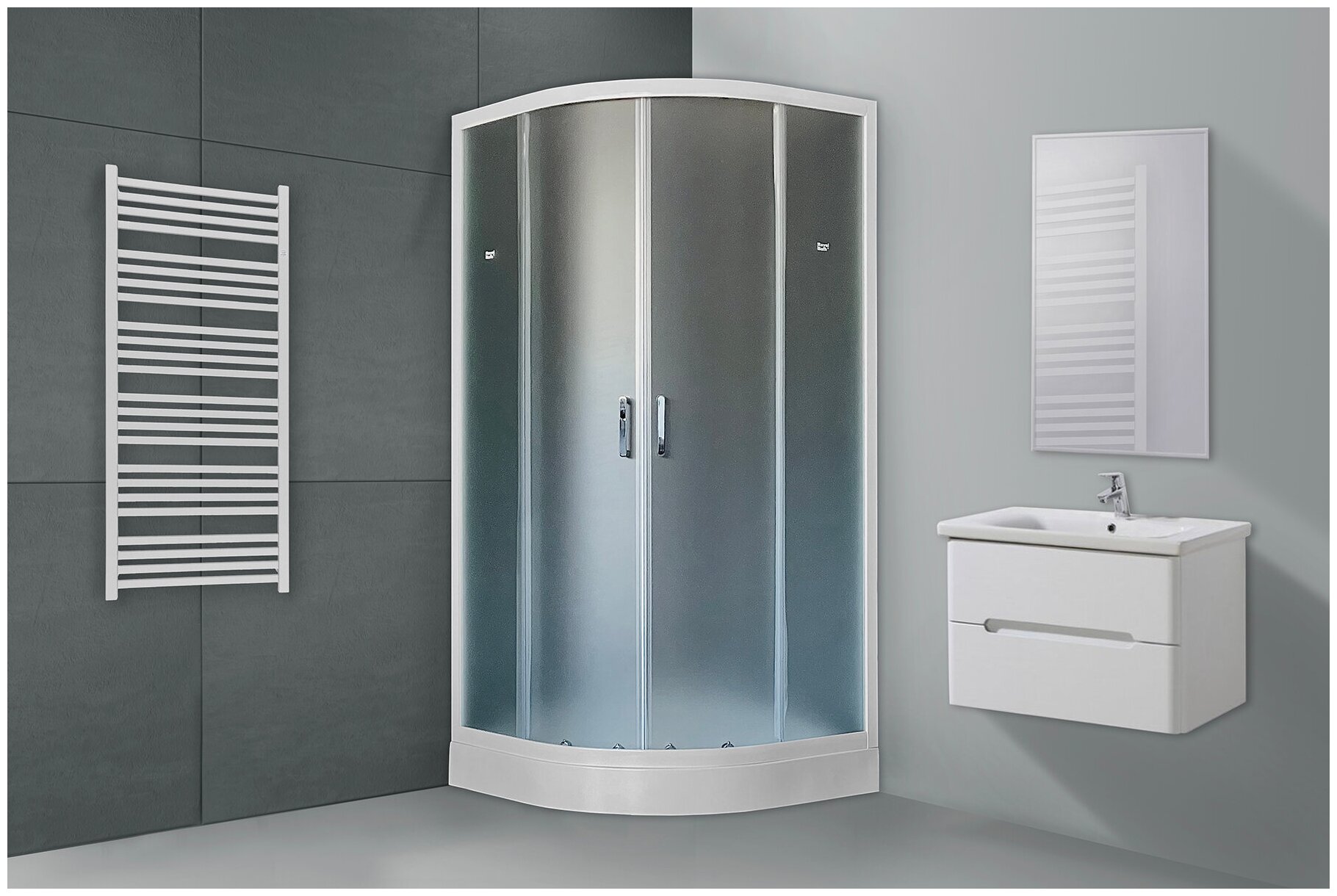 Душевой угол Royal Bath RB 100HK-C (матовое стекло ) 100Х100