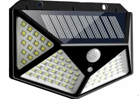 Уличный светодиодный светильник 100 LED 3 режима, Фонарь на солнечных батареях с датчиком движения беспроводной
