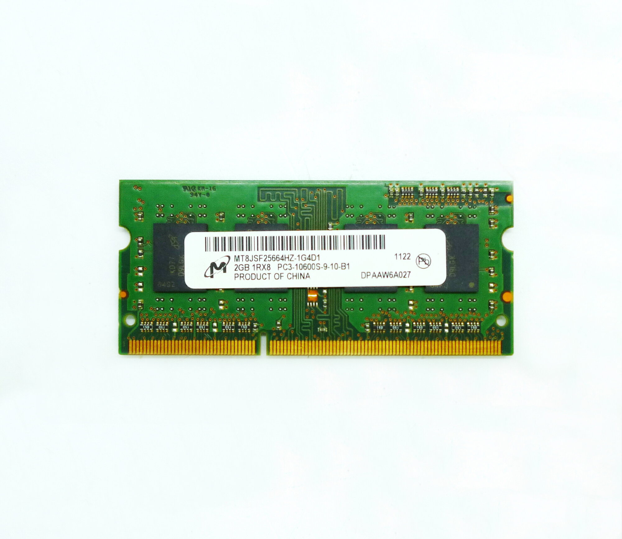 Оперативная память Micron MT8JSF25664HZ-1G4D1 2GB 1Rx8 PC3-1600S-9-11-B1 (б/у)