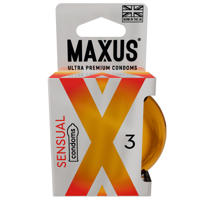 Анатомические презервативы Maxus Sensual X-Edition, 3 шт.