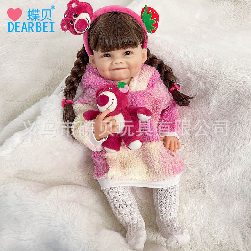 Горячая распродажа 60 см мягкая резиновая кукла-реборн для девочек, подарок, виниловая кукла, оптовая продажа, дропшиппинг