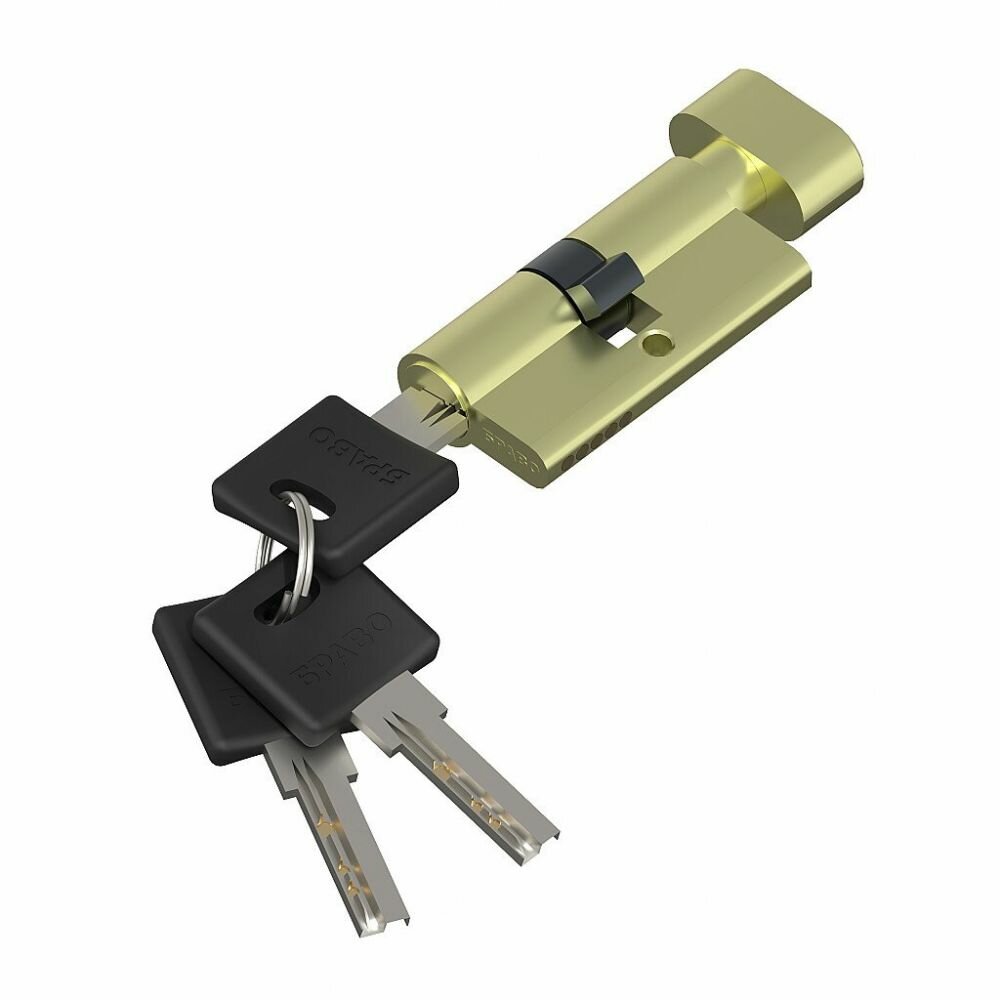 Дверной Цилиндр Bravo Bravo AРF-60-30/30 SG МатЗолото для Межкомнатных Дверей / Браво.