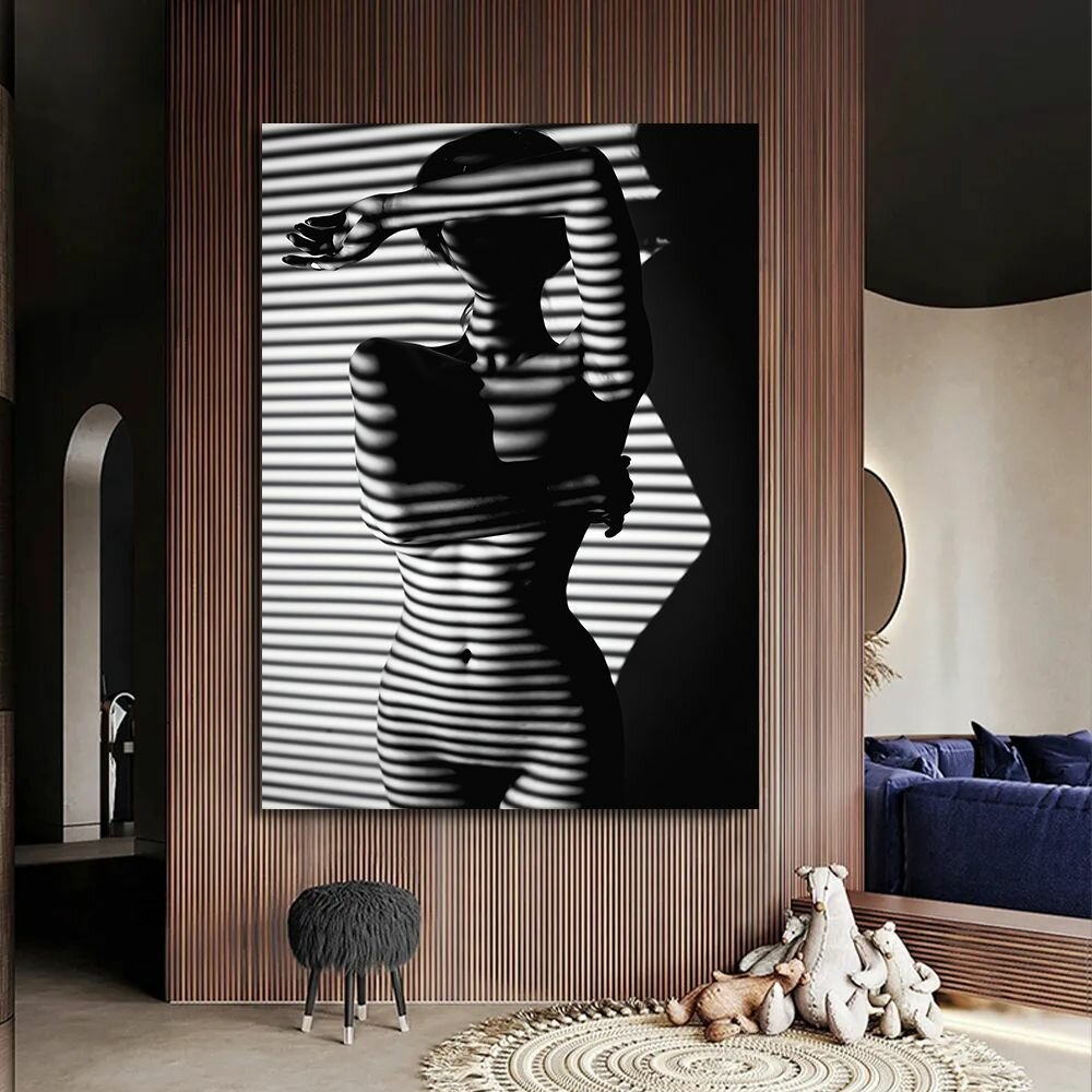 Картина "Девушка", эротика, на холсте, 40 см x 60 см, на подрамнике