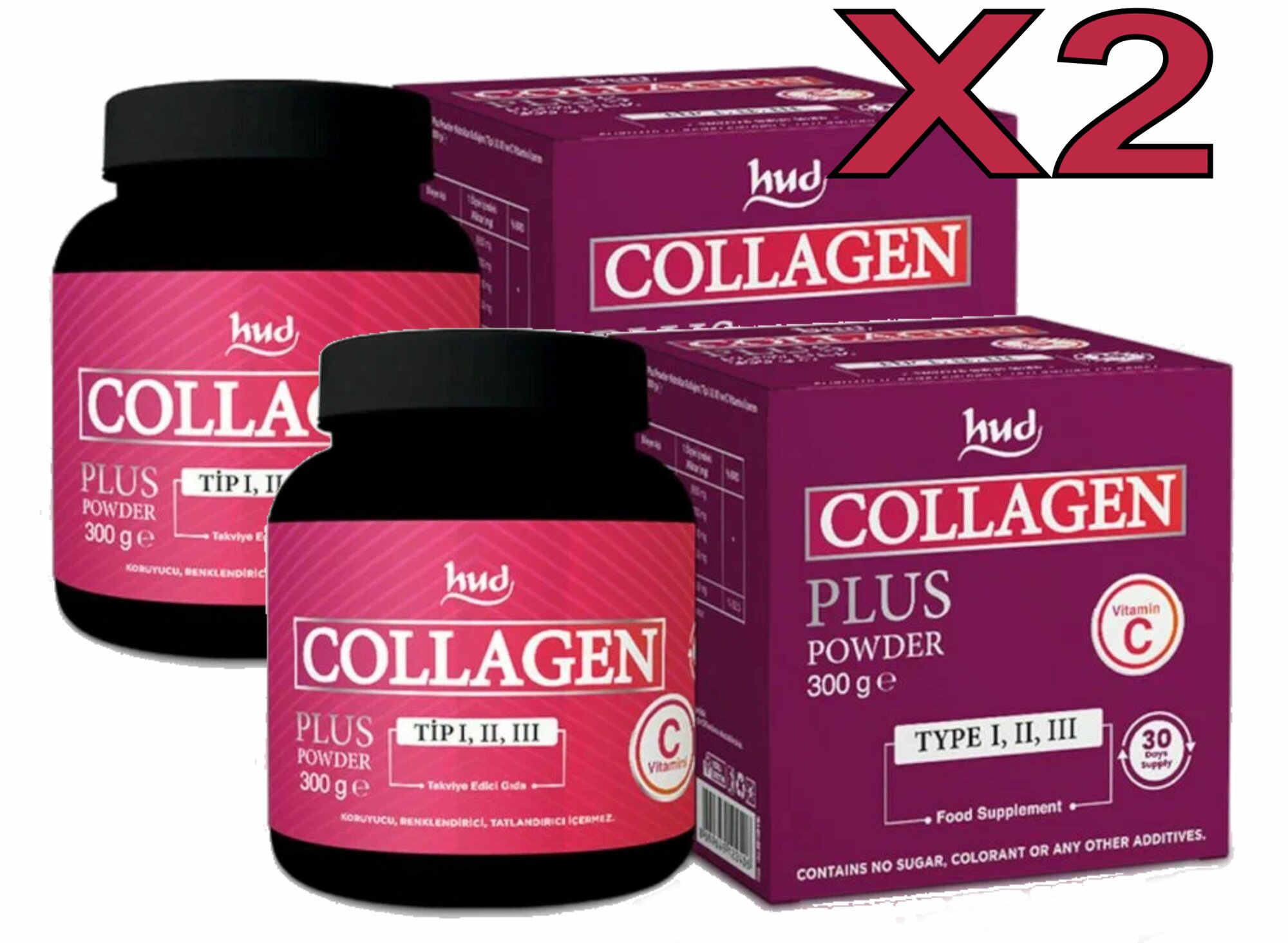 БАД DESTEK " Хад Мультиколлаген", с витамином С, для кожи и суставов, порошок, 600г