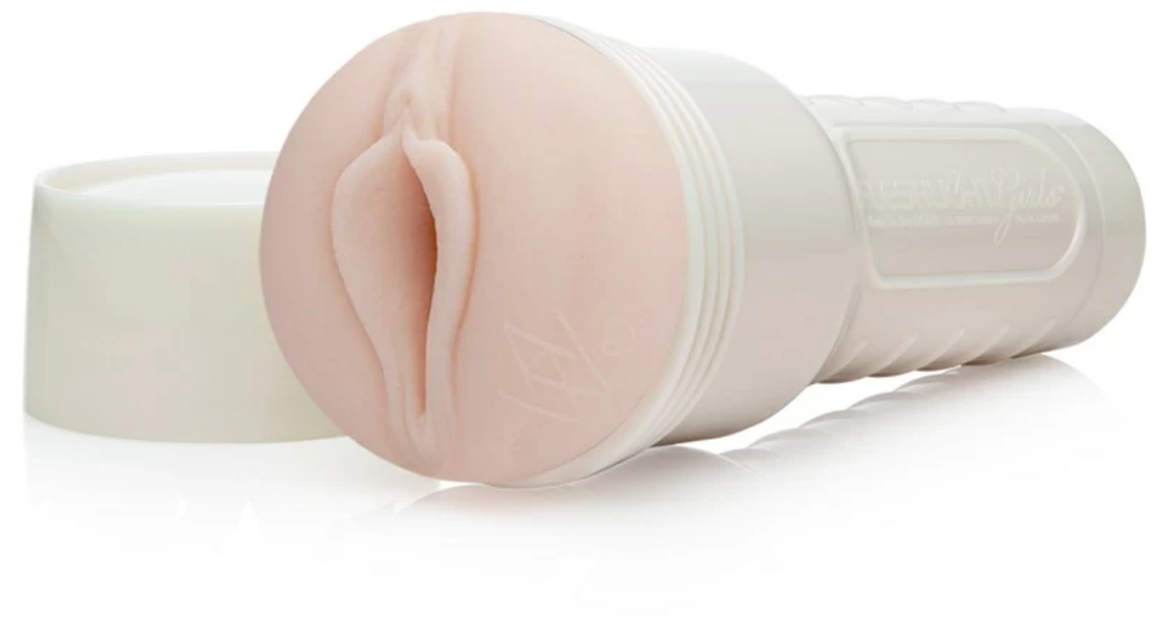 Мастурбатор FleshLight "Angela White Indulge", имитация вагины, белый, 25см