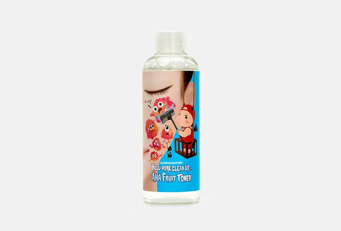Тонер для лица c кислотами Elizavecca Milky Piggy Hell-Pore Clean Up AHA Fruit Toner, 200 мл