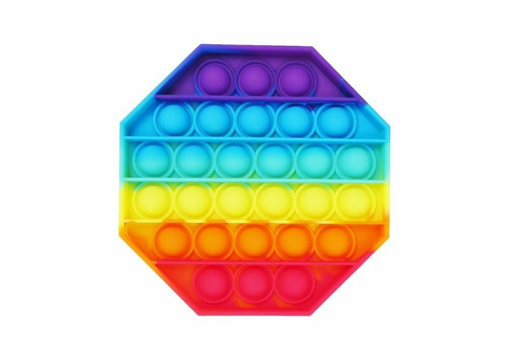 Сенсорная игрушка POP IT антистресс ПОП ИТ Вечная пупырка многогранник 12,5*12,5 см