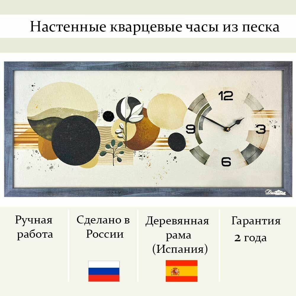 Часы-картина Династия 03-712 Абстракция, багет Индиго