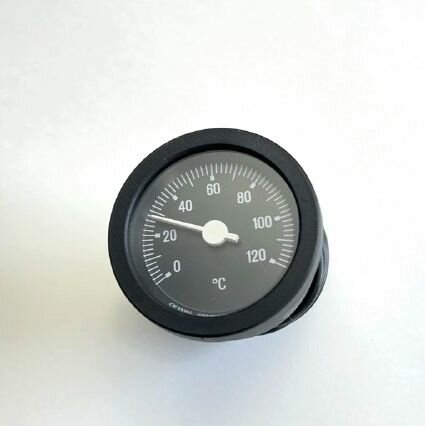 Термометр Cewal, 31150106, чёрный, диаметр 6 см, капиллярная система