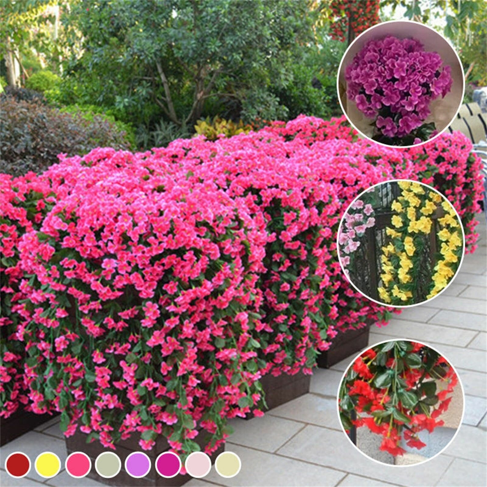 Цветы искусственные фиалка / Декоративные растения / Декор для дома и сада, кафе и ресторана