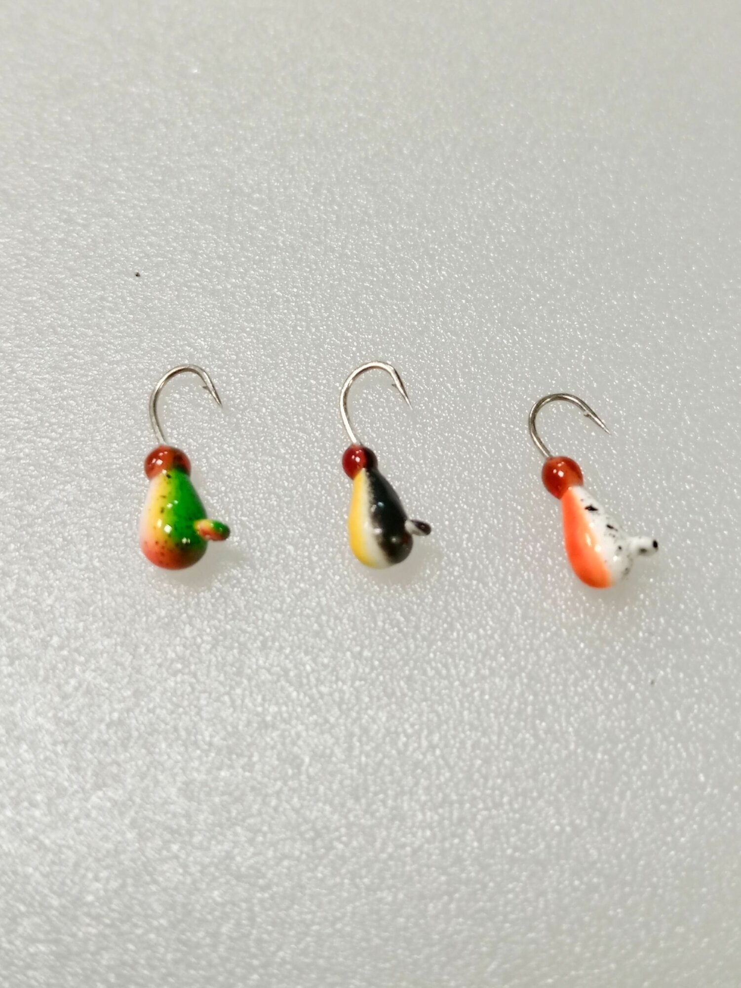 Набор крашенных вольфрамовых мормышек, 3мм, 0.45гр, UV