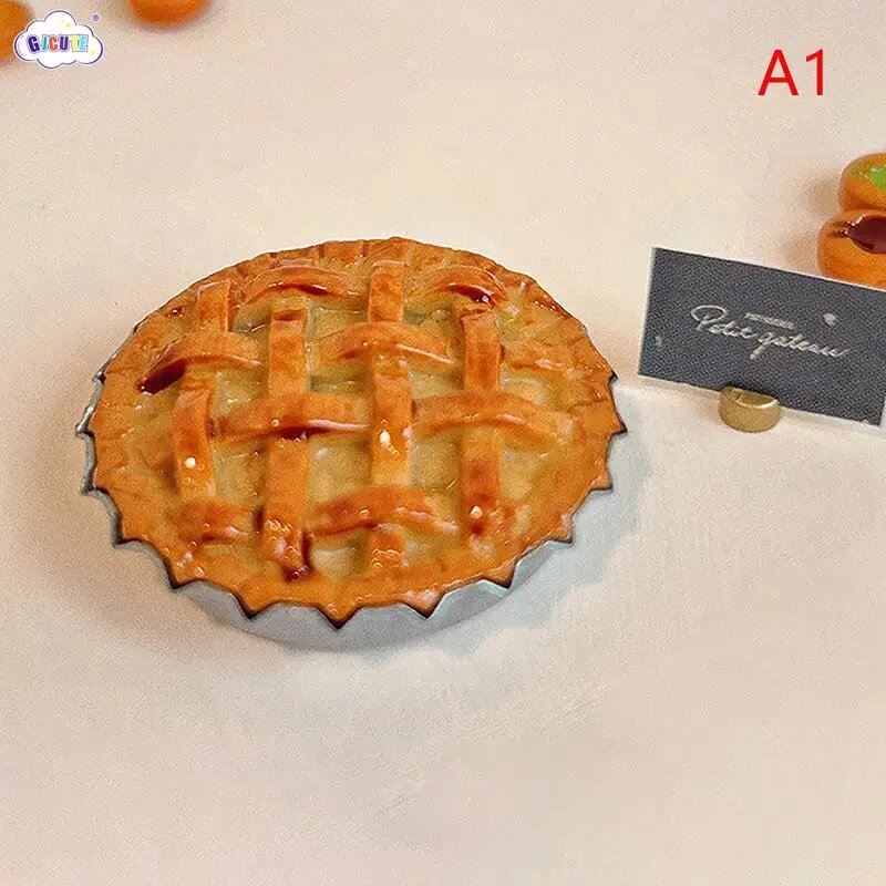 Миниатюрный яблочный пирог GJCUTE для кукольного домика A1