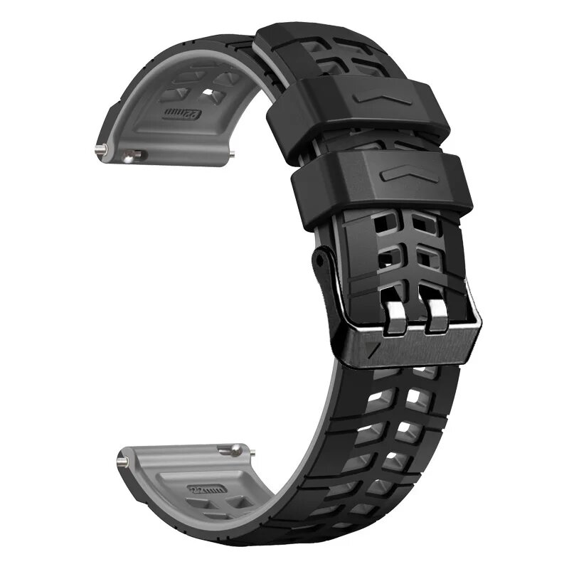 Силиконовый ремешок для C20 Pro 22 мм, черный Black Gray