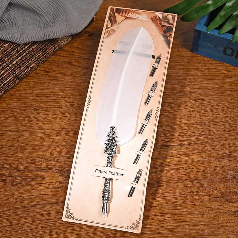 Набор перьевых ручек BNB из нержавеющей стали White