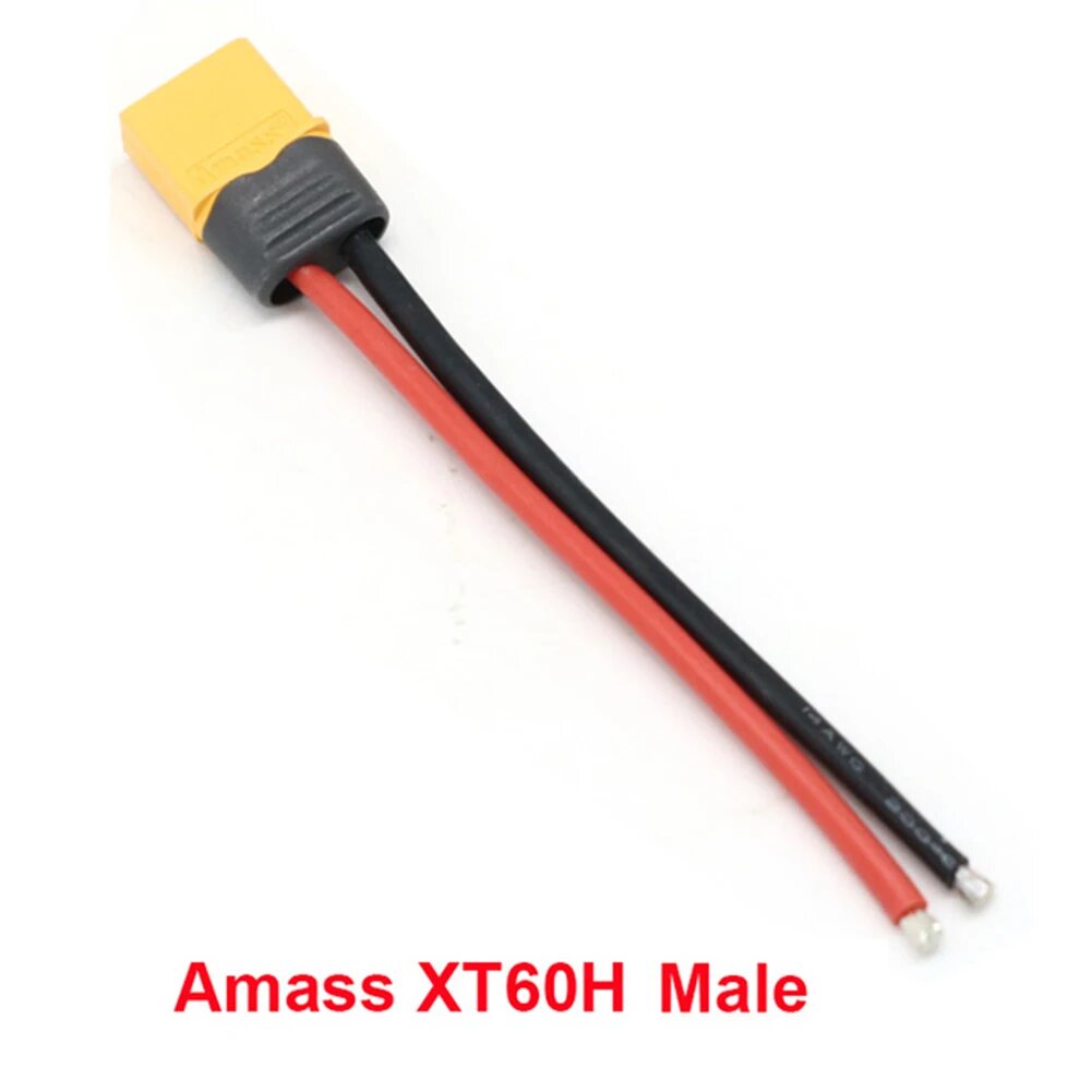 Amass XT60H Male разъем для аккумулятора RC, красный