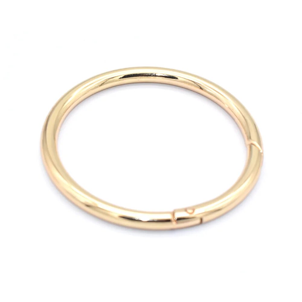 Пружинные кольца для сумок и кошельков ZINC ALLOY 62 мм светлое золото Бежевый, light gold