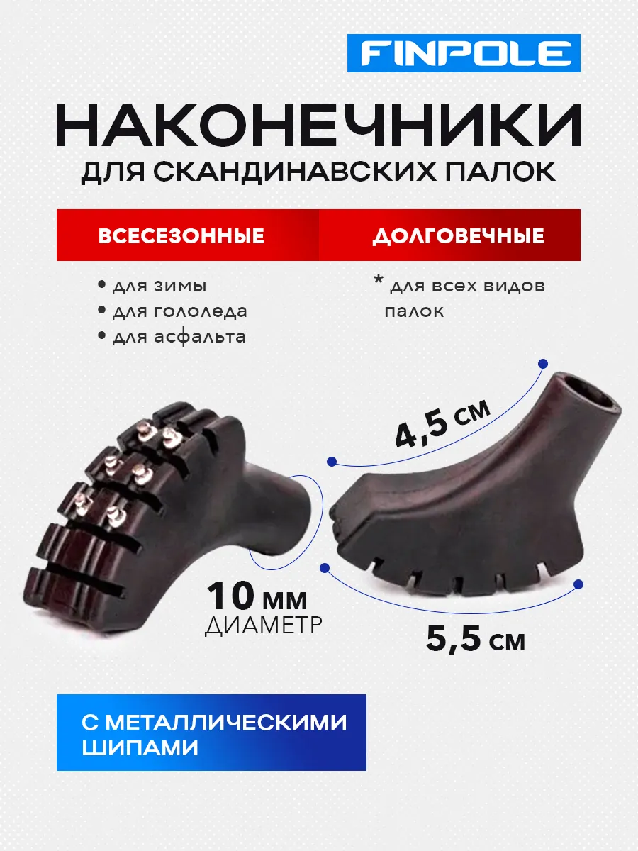 Комплект наконечников для скандинавских палок Finpole MET