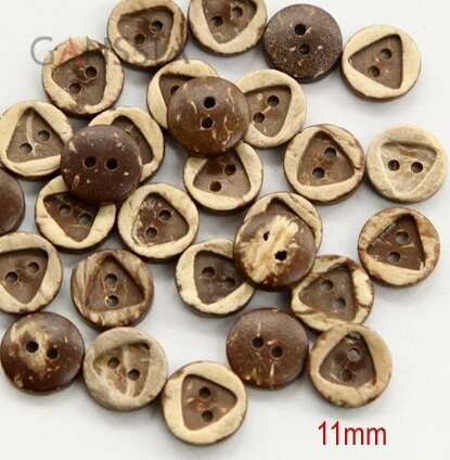 Кокосовые пуговицы GANSSIA 50 шт