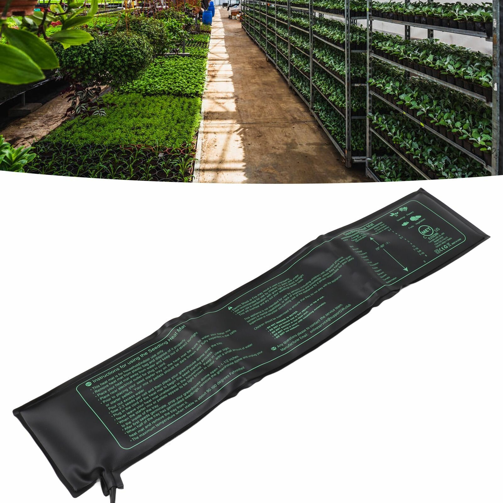 Коврики для обогрева рассады, водонепроницаемые коврики для обогрева рассады, европейский стандарт 220В