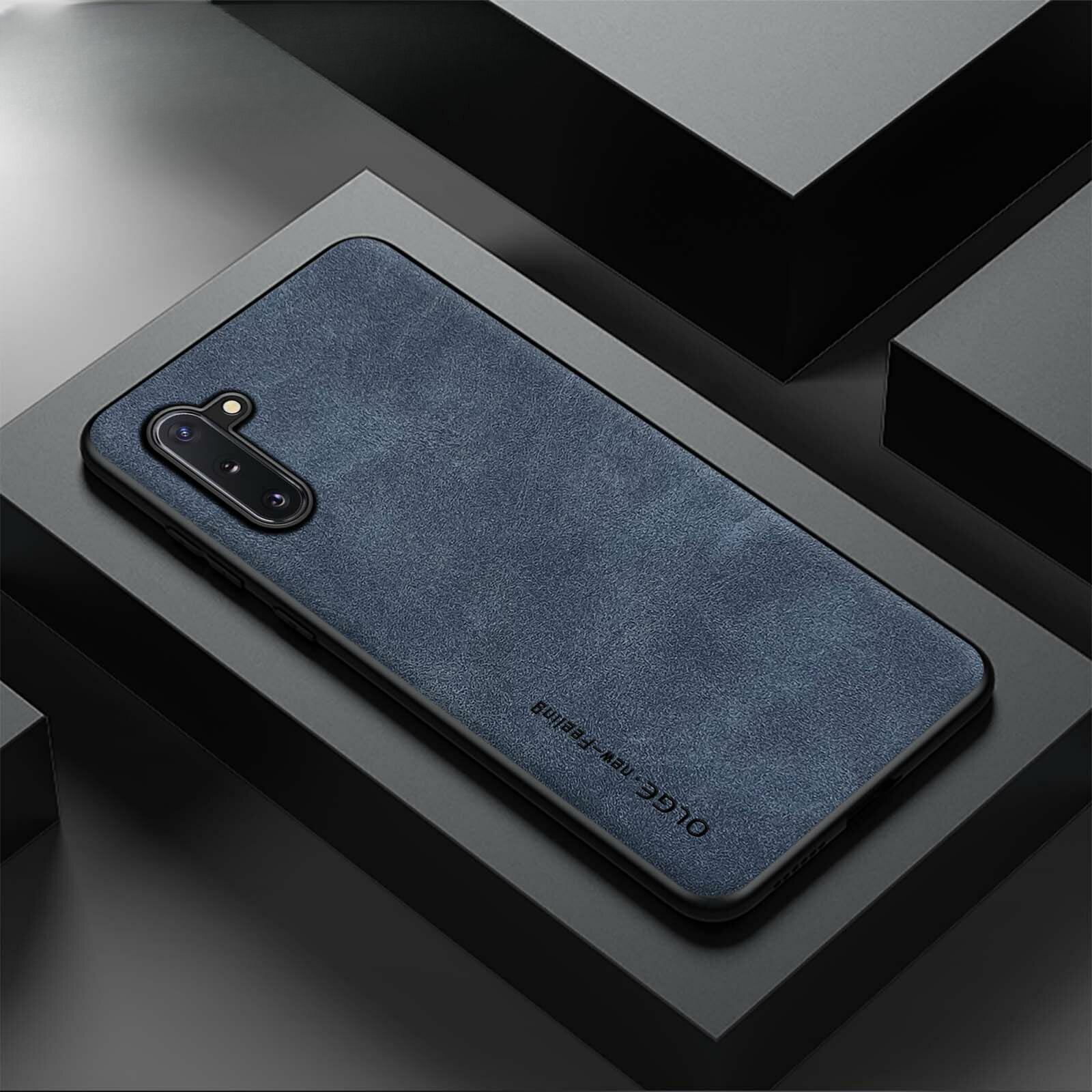 Роскошный кожаный чехол для смартфона Samsung Galaxy Note 10(на Самсунг Галакси Ноут 10) защитный чехол